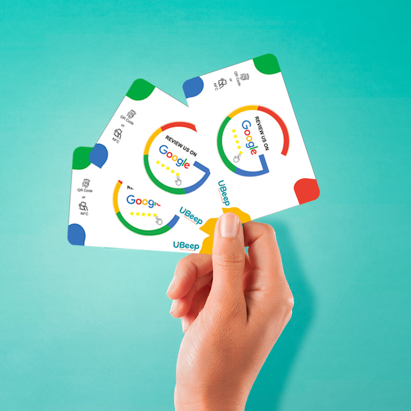 Three Google Review Cards - U-Beep Store