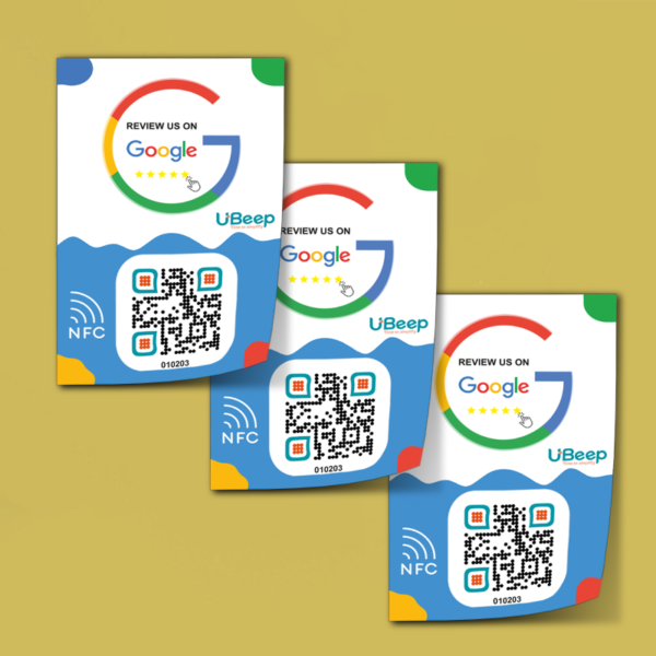 Three Google Review Stickers - U-Beep Store
